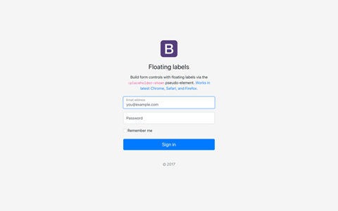 Examples · Bootstrap v2.0